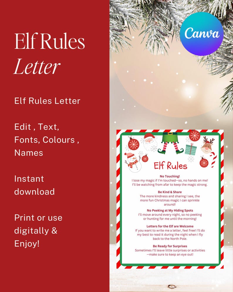 Editable Christmas Elf Welcome Letter Template, Elf Letter Bundle, Elf ...