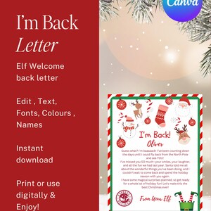 Editable Christmas Elf Welcome Letter Template, Elf Letter Bundle, Elf ...