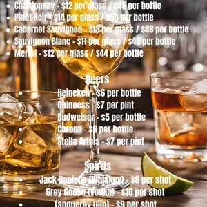 Sophisticated Restaurant Menu Template - Etsy