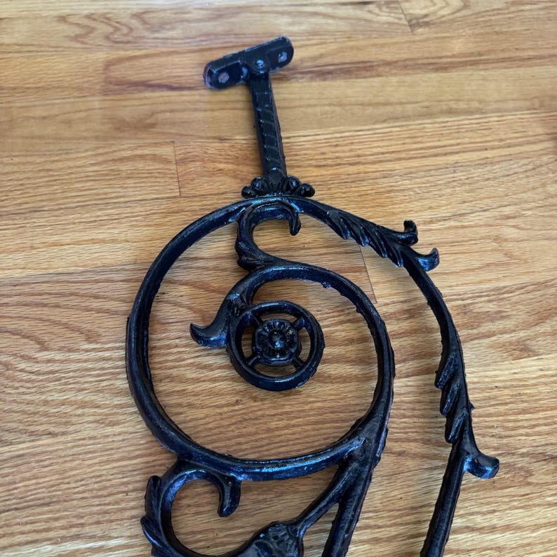 Vintage Wrought Iron Stair Railing Baluster Scroll 36" Charleston ...