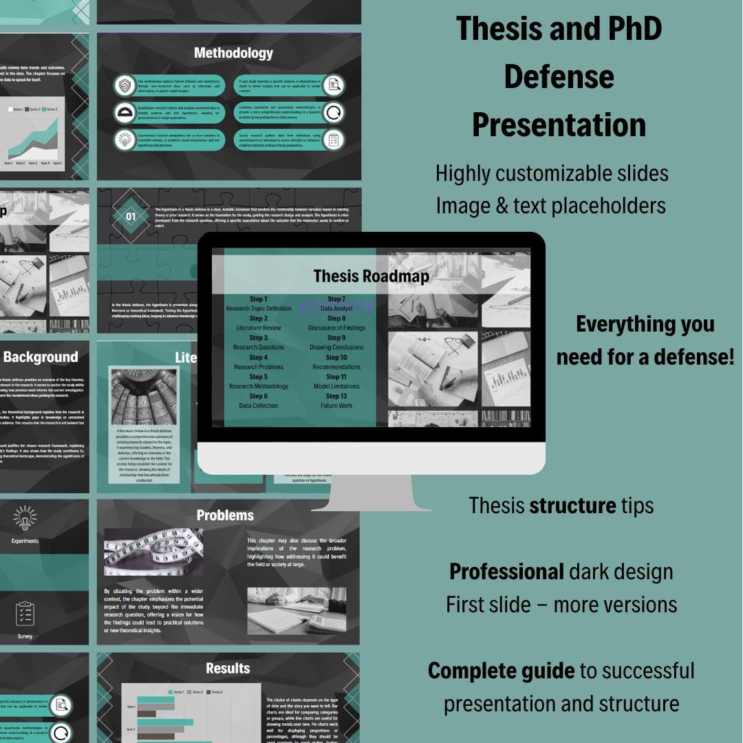 Professional Presentation Template for Thesis and Phd Defense, Canva ...