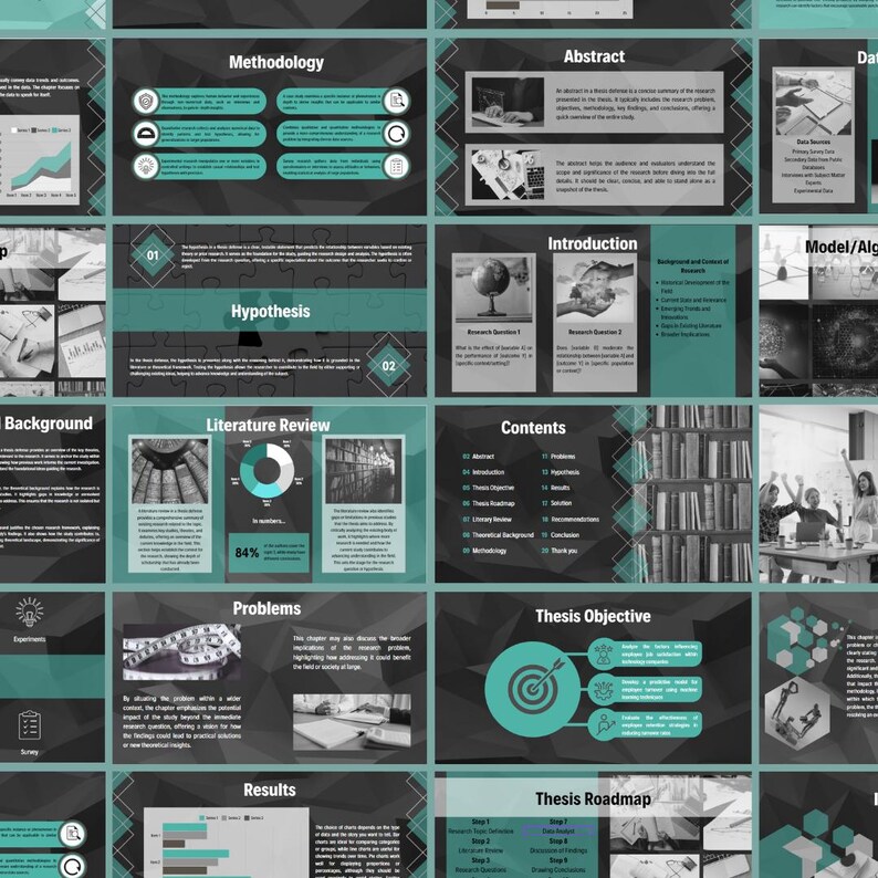 Professional Presentation Template for Thesis and Phd Defense, Canva ...
