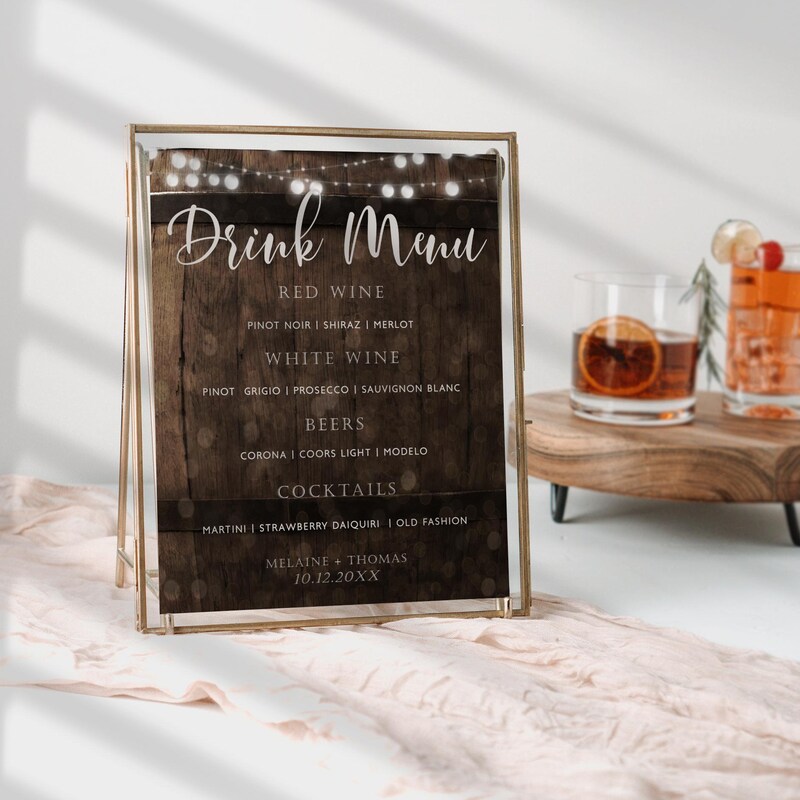 Country Menu - Etsy