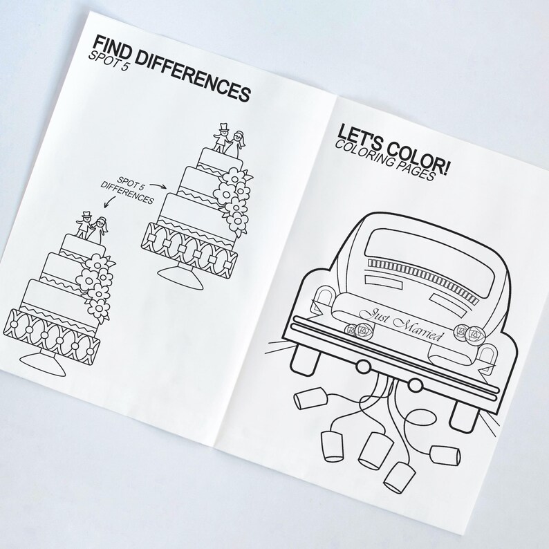 Wedding Coloring Book - Kids Activity Sheets | 20 Fun Pages | Wedding ...
