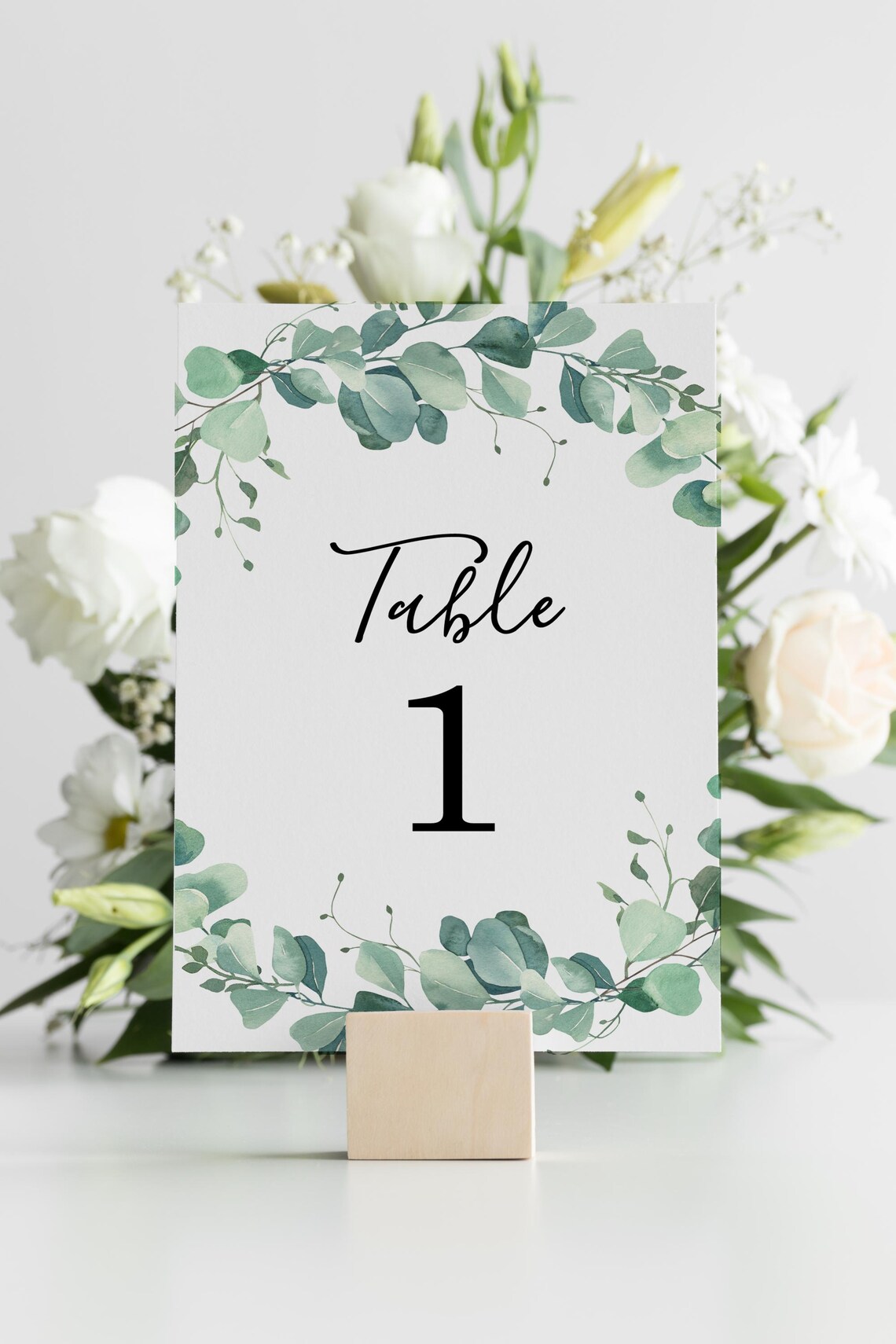 Eucalyptus Table Numbers 1-25 & Head Table | Instant Download | 4x6 ...