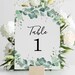 Eucalyptus Table Numbers 1-25 & Head Table | Instant Download | 4x6 ...