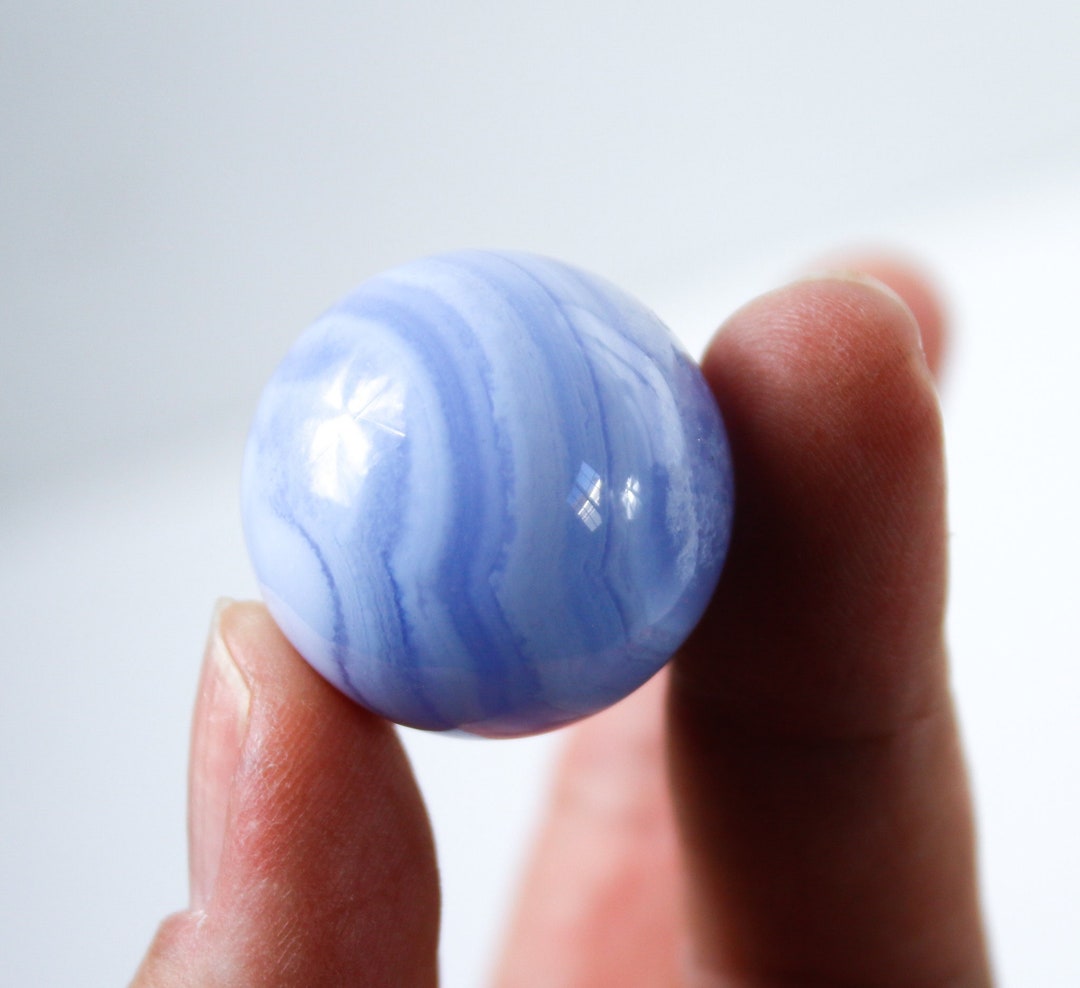 Blue Lace Agate Sphere - Polished Stone Sphere - Etsy