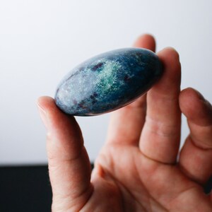 Ruby in Kyanite Polished Mini Palm Stone With Fuchsite - Etsy