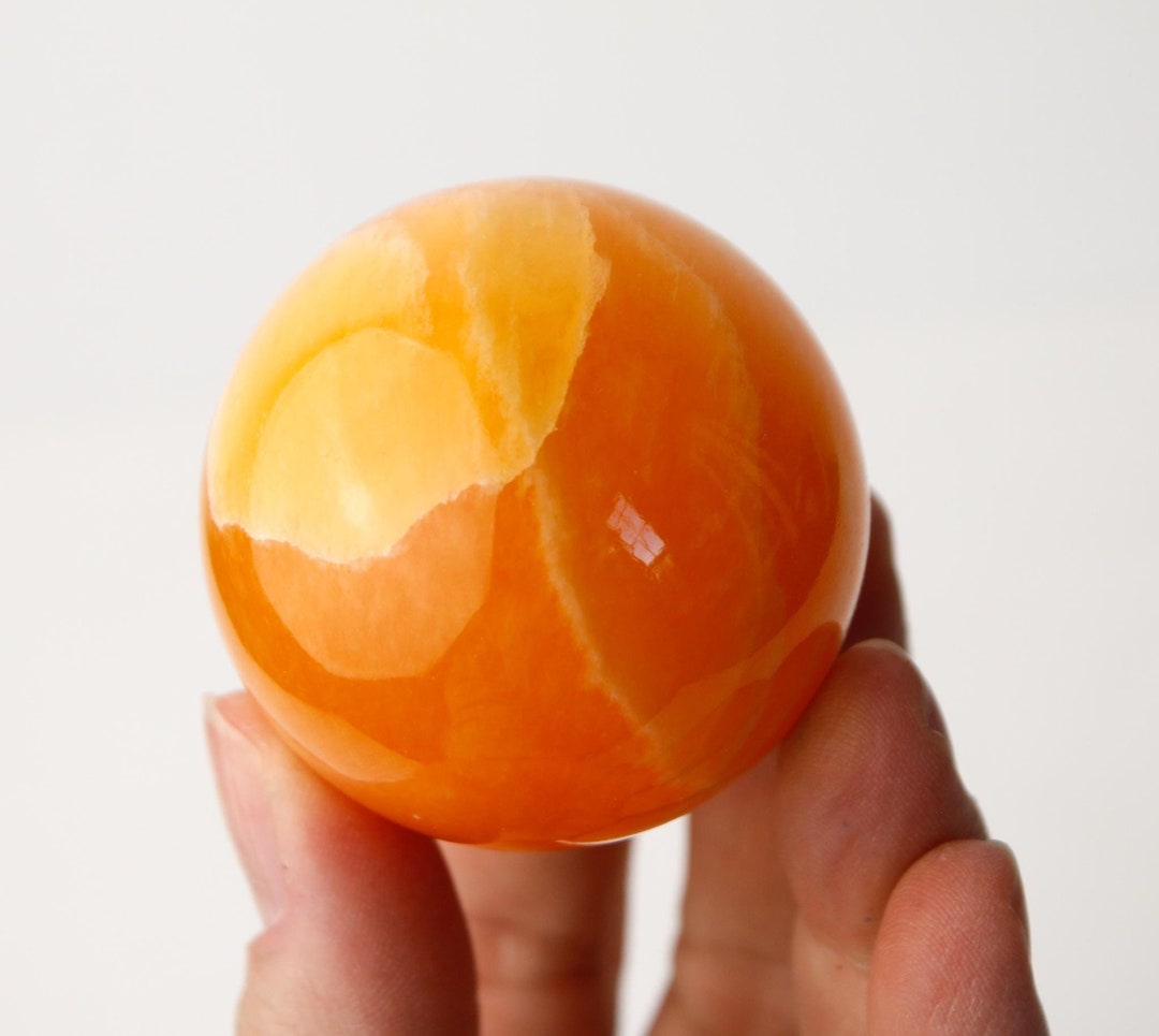 Orange Calcite Polished Sphere - Etsy