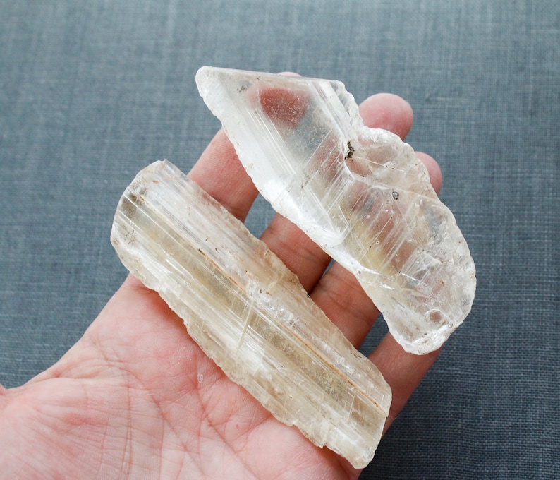 Mexican Phantom Selenite Set of Two - Etsy