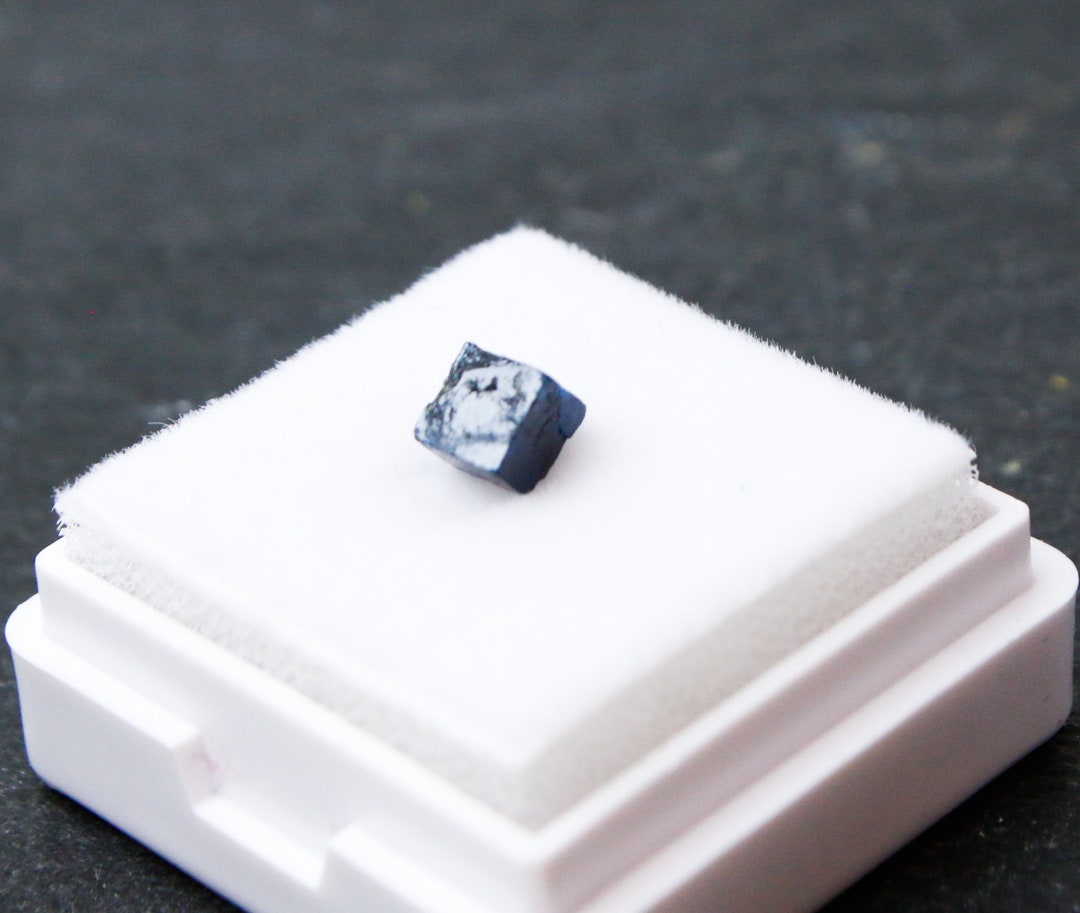 One Blue Boleite Crystal in Case - Baja California - Etsy