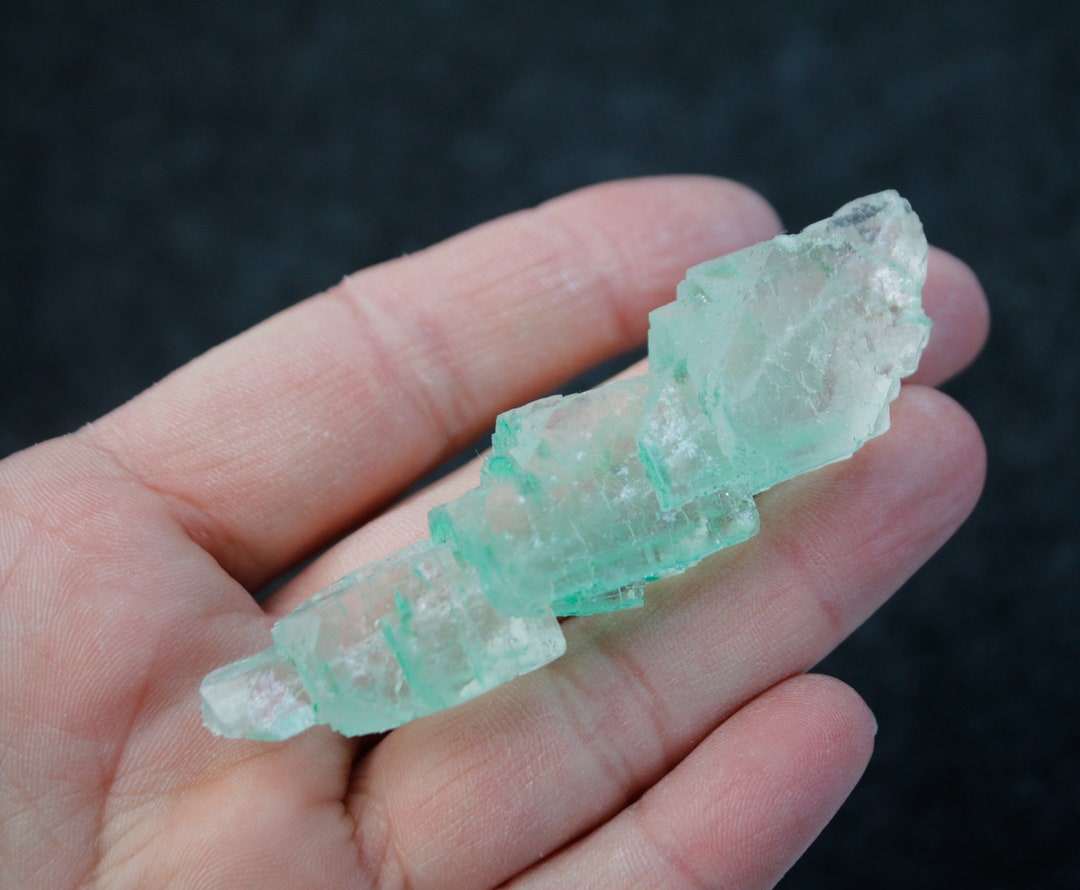 Green UV Halite Crystal From Poland - Etsy