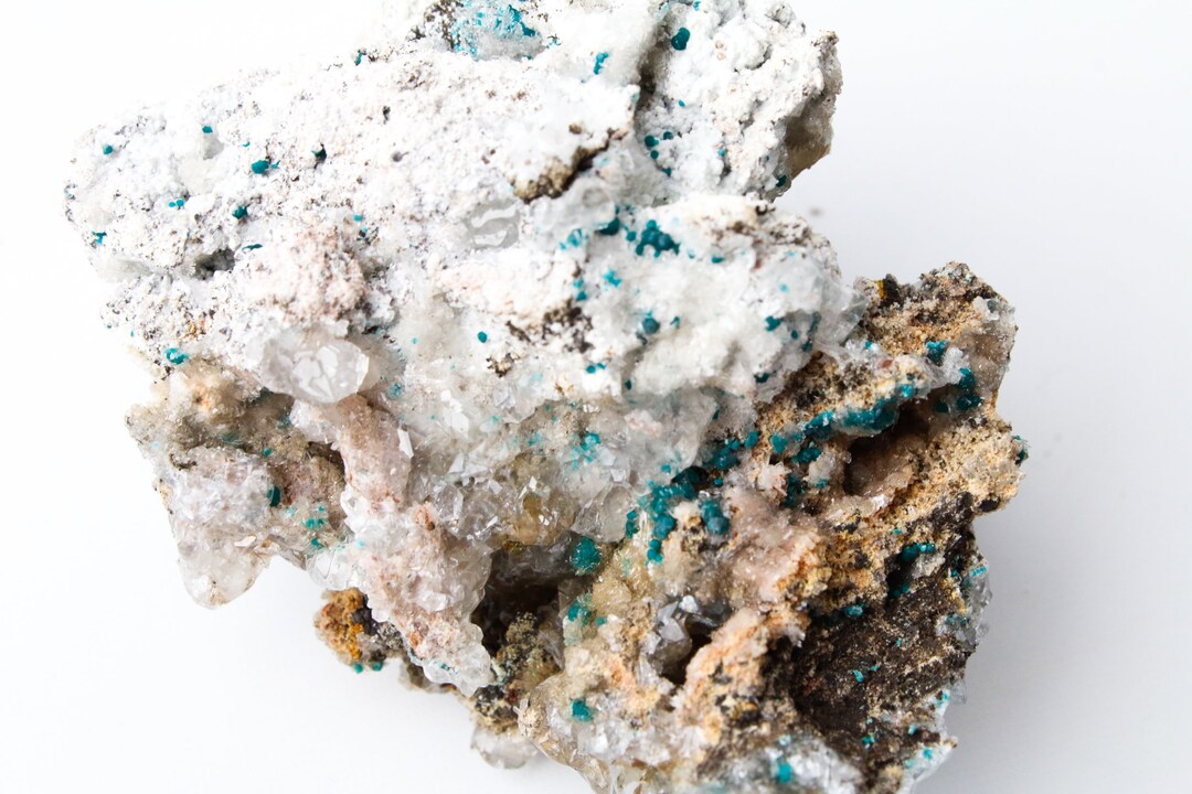 Rosasite Specimen Natural Rosaite With Calcite - Etsy