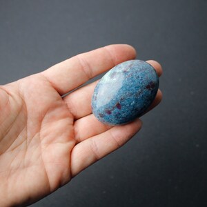 Ruby in Kyanite Polished Mini Palm Stone With Fuchsite - Etsy