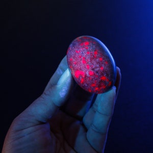 Ruby in Kyanite Polished Mini Palm Stone With Fuchsite - Etsy