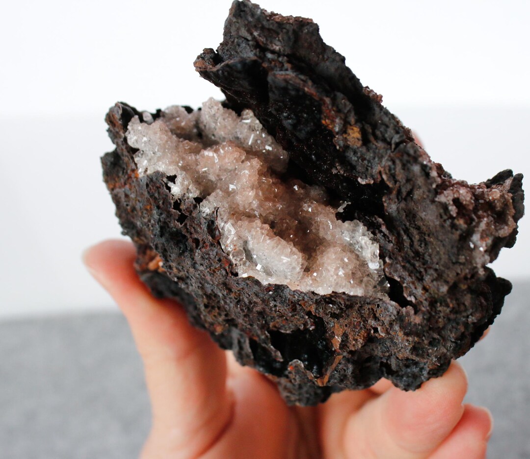 Red Calcite Goethite Iron Specimen From Mexico - Etsy