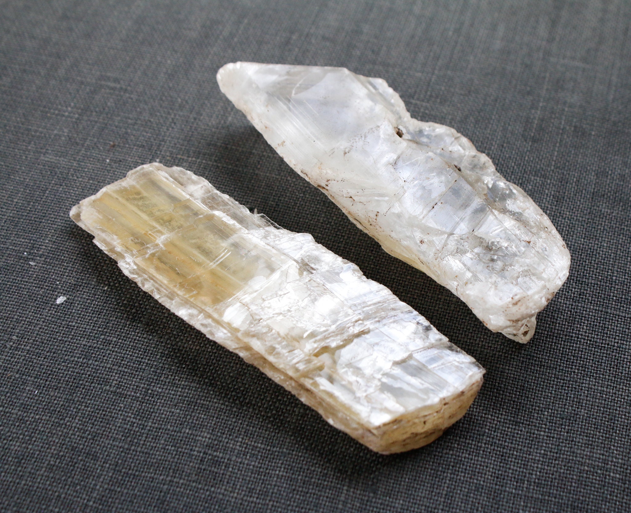 Mexican Phantom Selenite Set of Two - Etsy