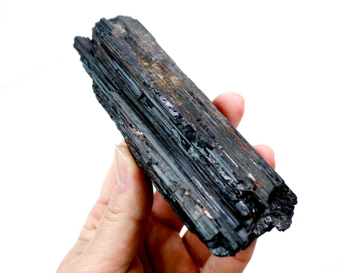 Large Black Tourmaline Crystal - Schorl - Etsy