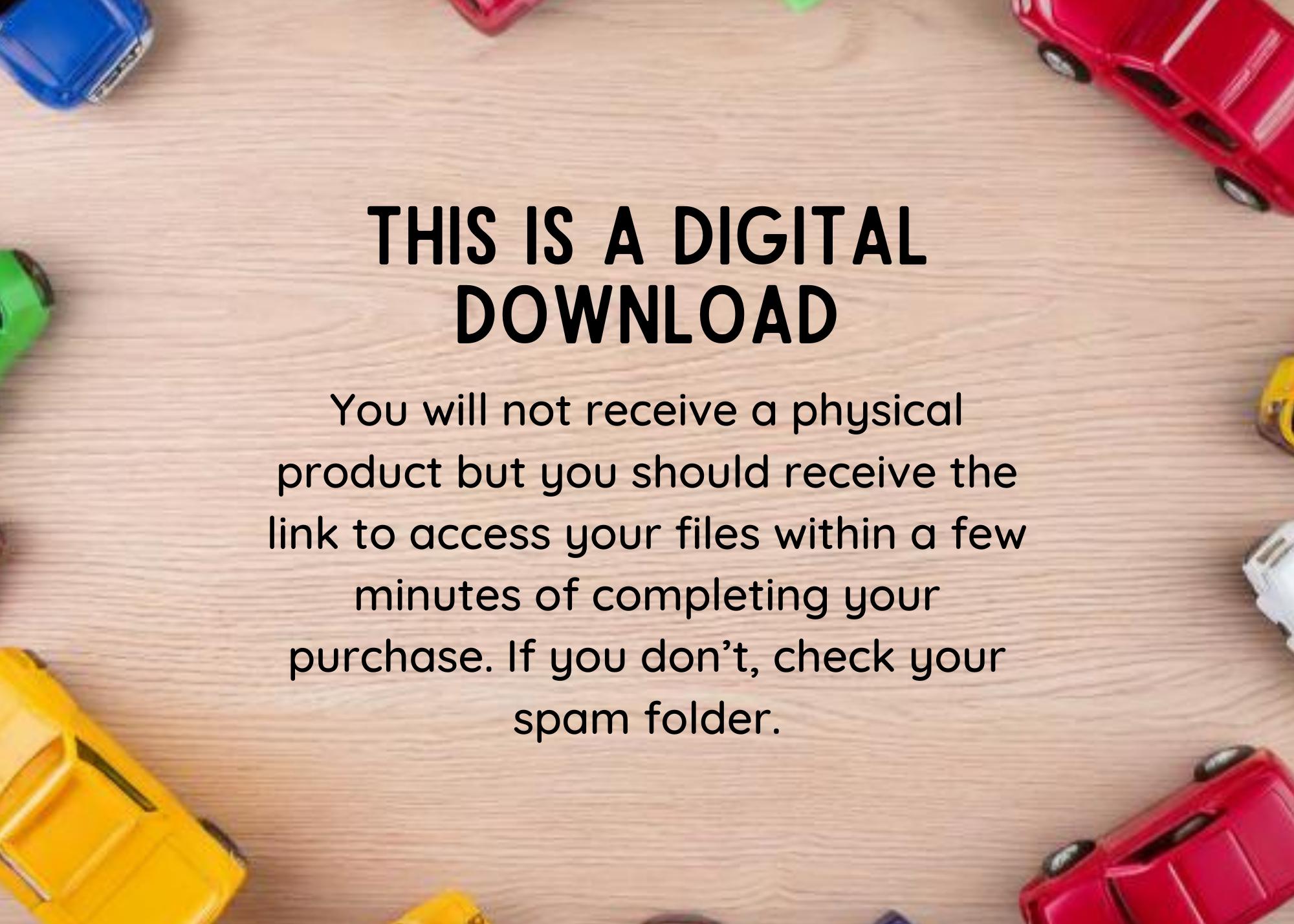 Printable Vehicle Flashcards for Kids Educational Learning Cards Cars ...