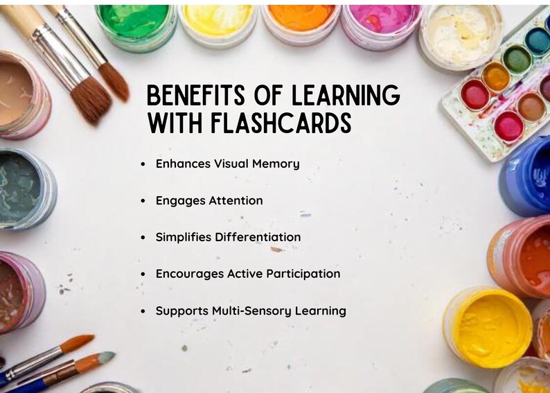 Color Flashcards for Kids Fun Educational Printable Set Learn Colors ...