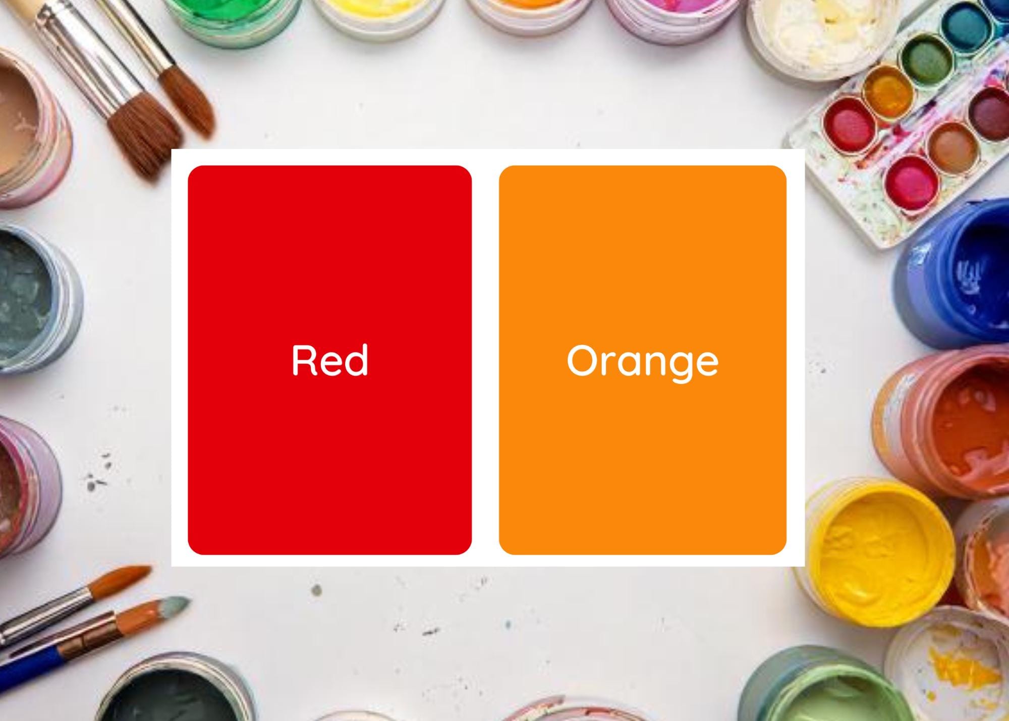 Color Flashcards for Kids Fun Educational Printable Set Learn Colors ...