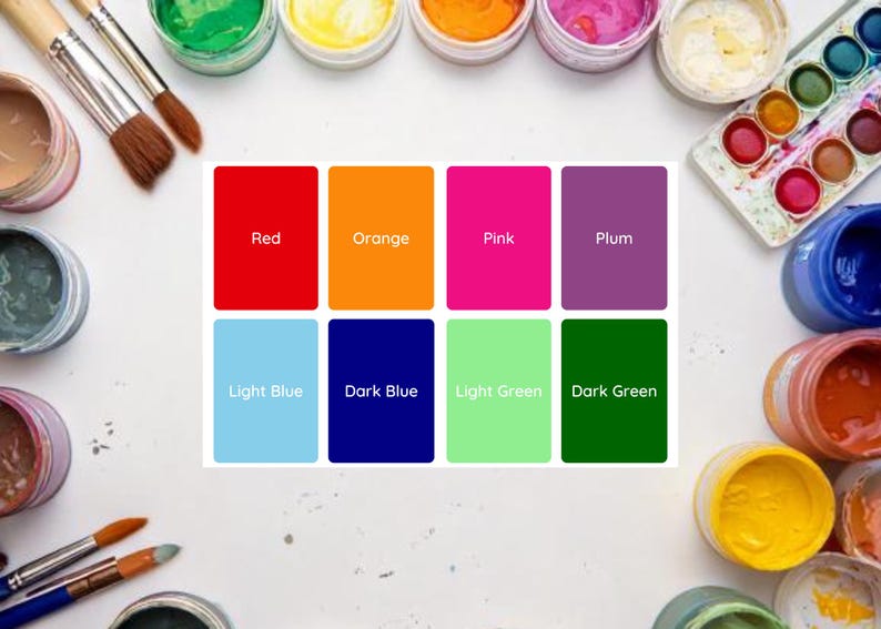 Color Flashcards for Kids Fun Educational Printable Set Learn Colors ...