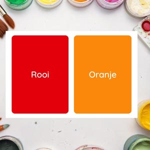 Kleur Flitskaarte Vir Kinders Opvoedkundige Drukbare Kaart Stel Leer ...