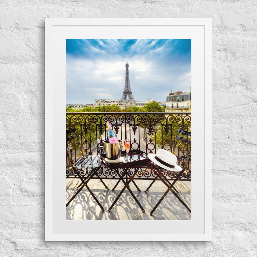 Paris Balcony Photography Print, Eiffel Tower View From Balcony, Paris ...
