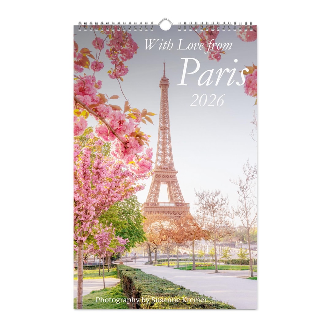 2026 Wall Calendar, Paris Calendar 2026, 17x11,francophile Gift, Large ...