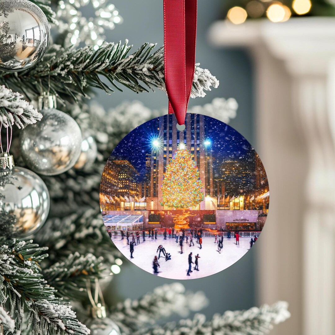 Rockefeller Center Christmas Ornament: NYC Ice Skating Souvenir, Unique ...