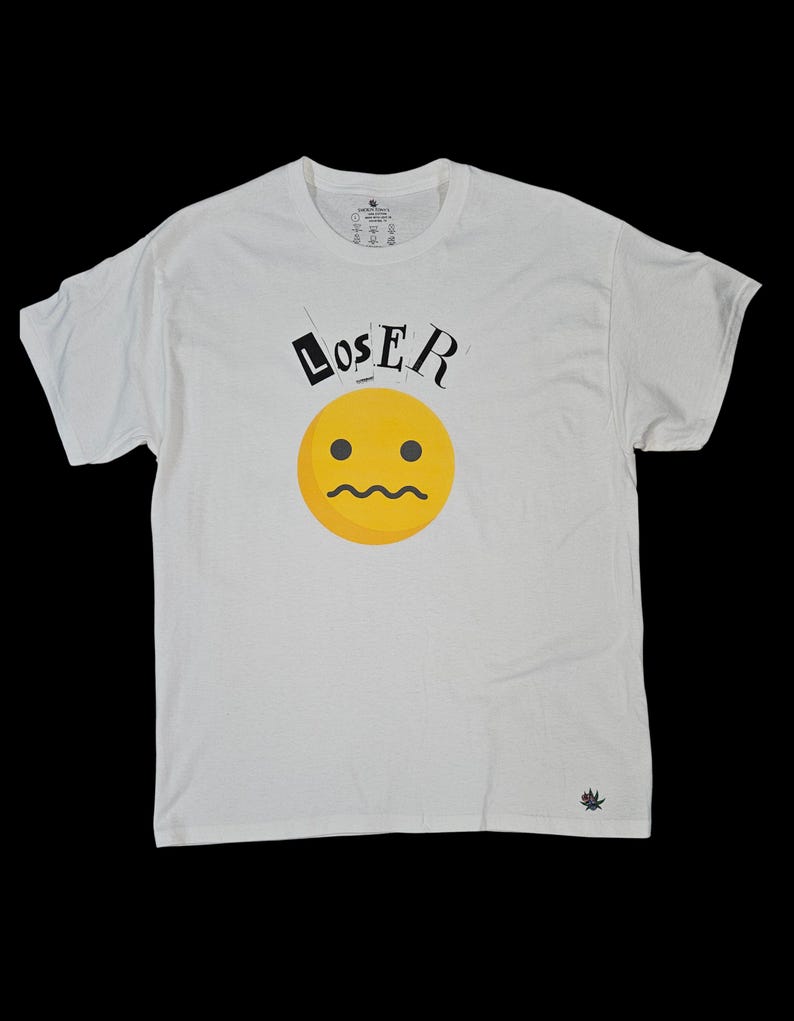 Loser Confused Smiley Face T-shirt - Bold & Edgy Streetwear** - Etsy