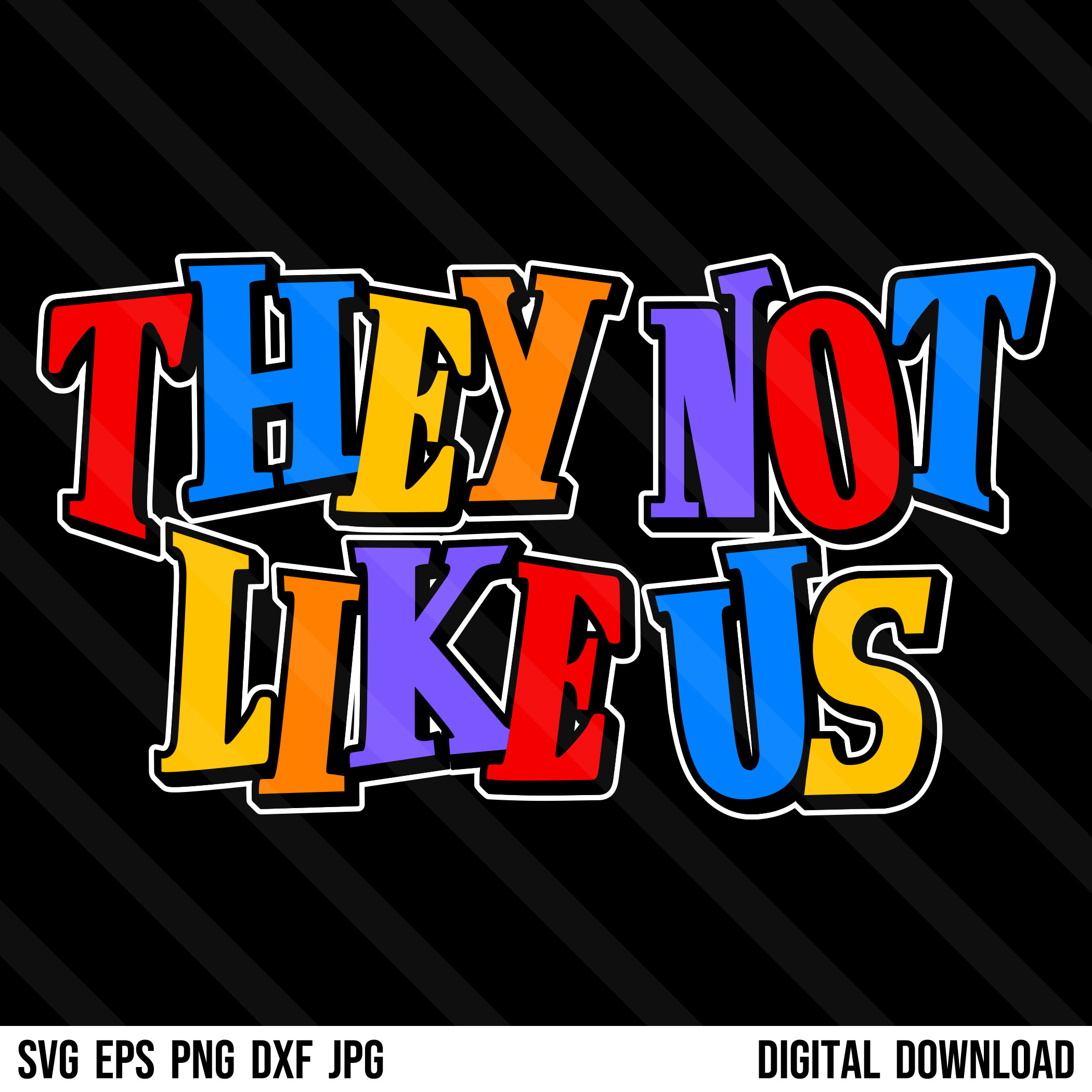 They Not Like Us SVG PNG EPS Dxf Jpg Melanin, Hip Hop Music, Rapper ...