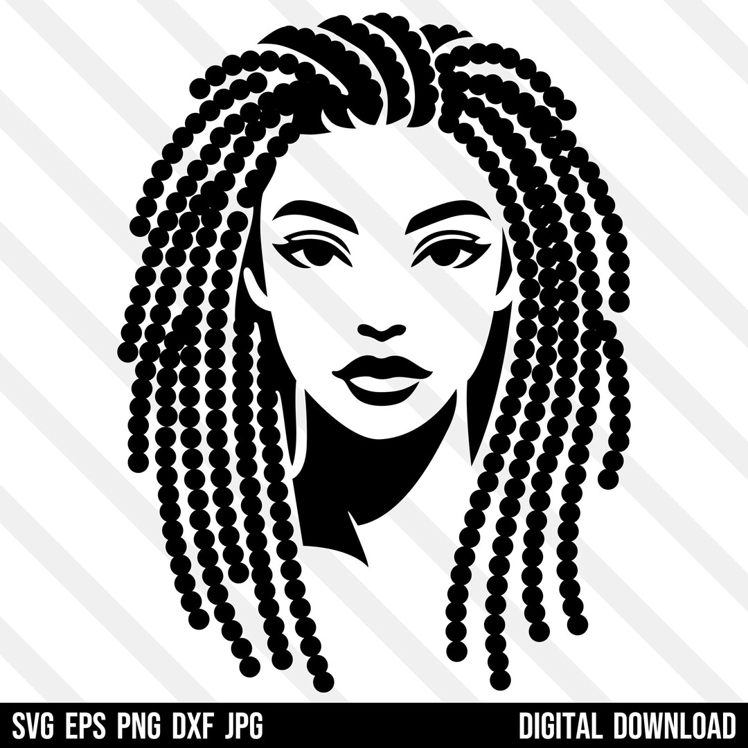Loc'd Woman SVG PNG EPS Dxf Jpg Melanin, They Not Like Us, African ...