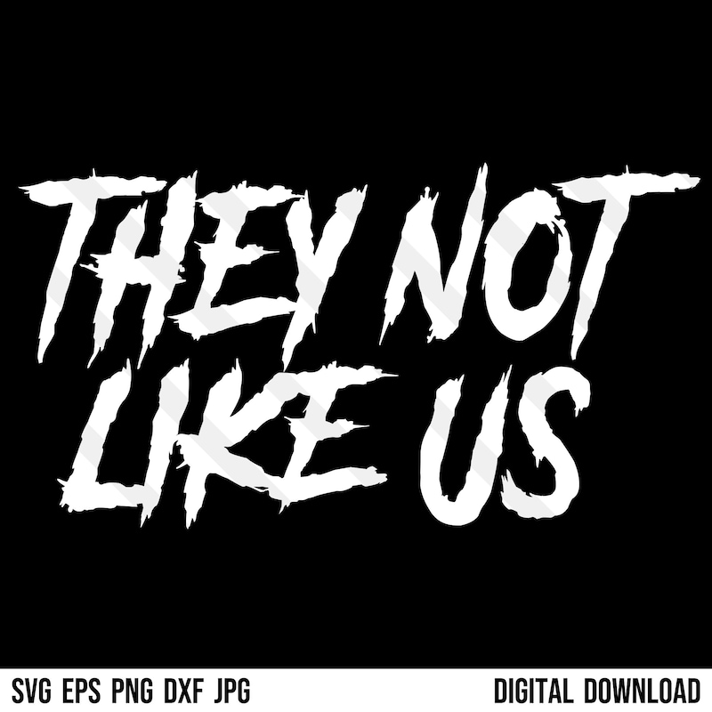They Not Like Us Svg Png - Etsy