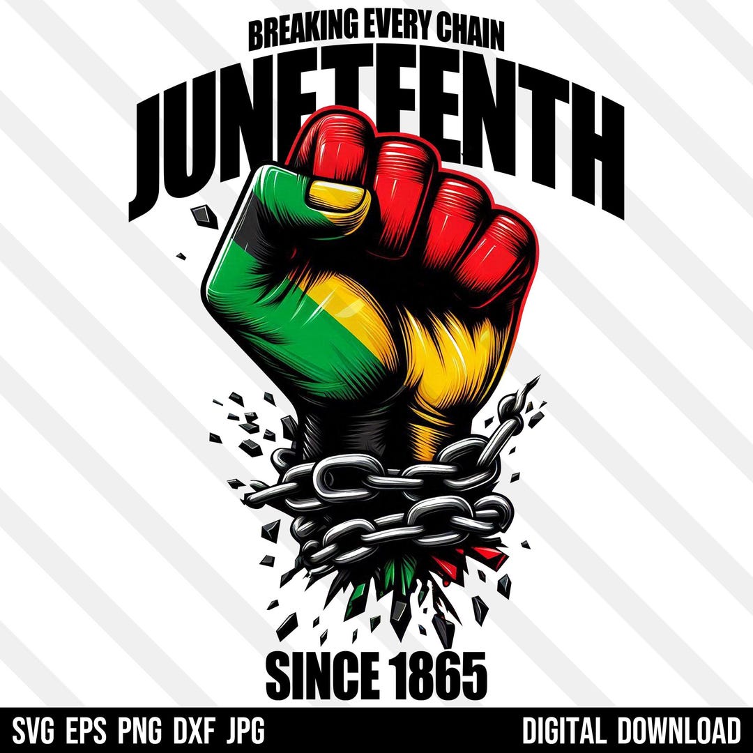 Juneteenth Fist PNG JPG Woman's Black Power Fist Black History Month ...