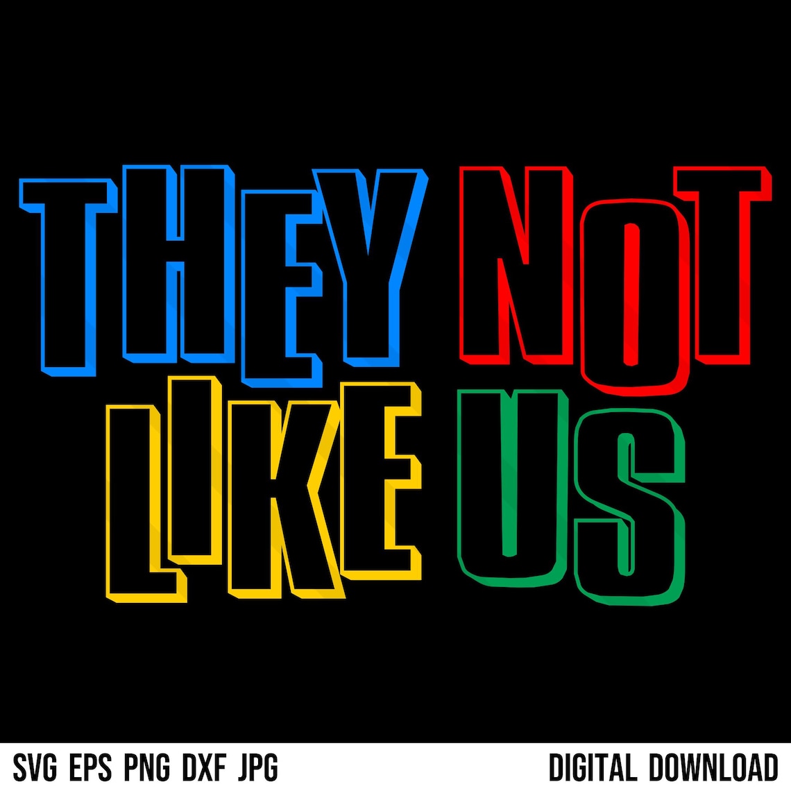 They Not Like Us Black Afro Man SVG PNG EPS Dxf Jpg Rap Music, Hip Hop ...
