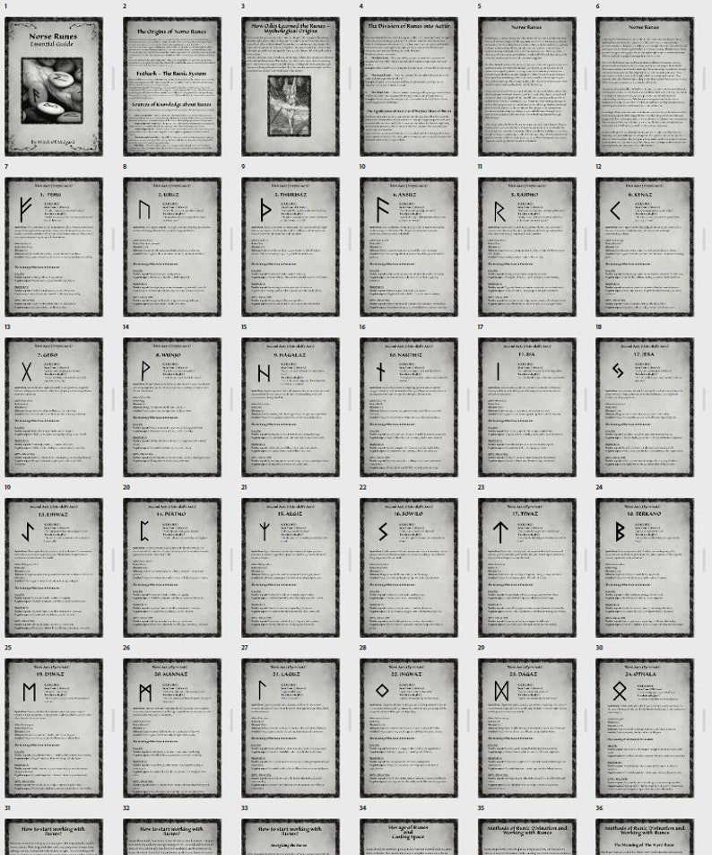 Essential Guide to Norse Runes Practical Book Paganism Source Texts 47 ...