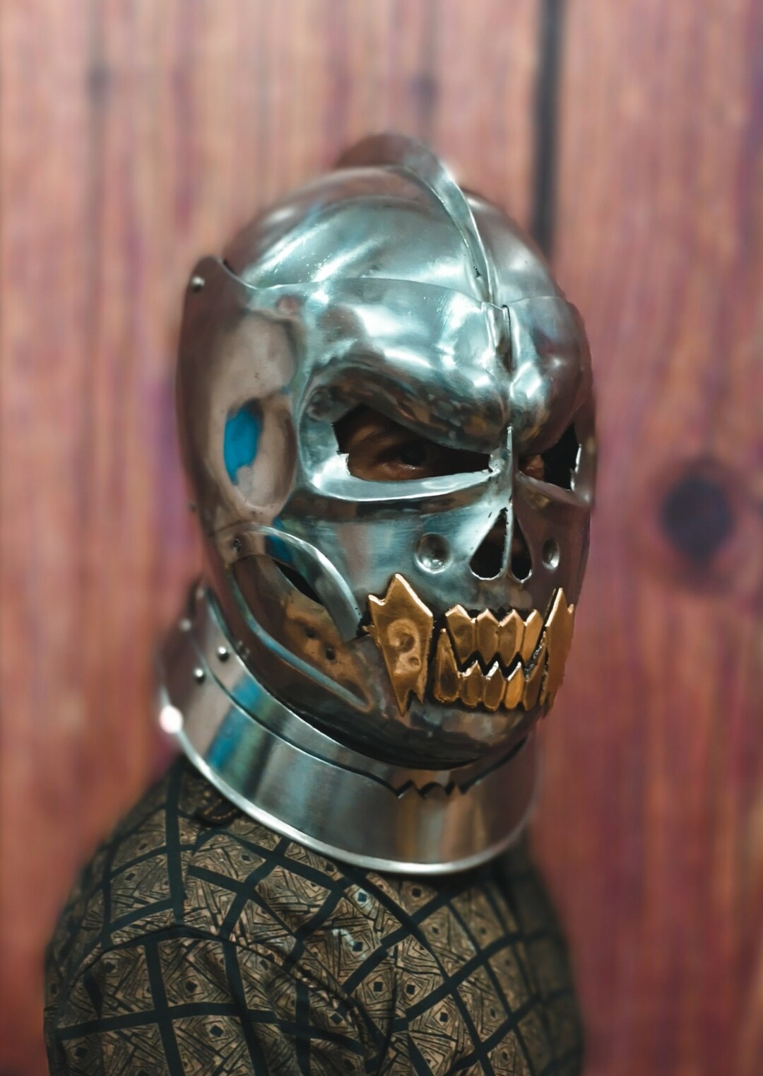 Handmade Medieval Armor Helmet Featuring a Demonic Ghost Face Skull ...