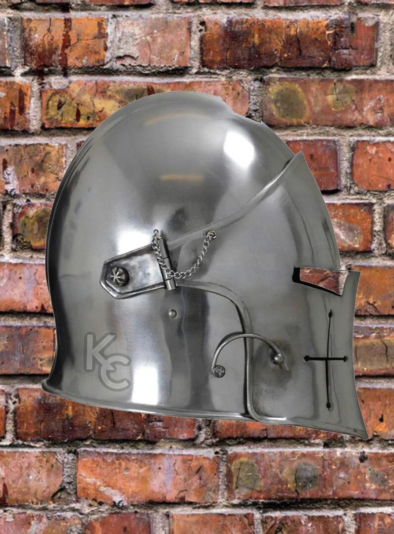 Crusader Barbuta Helmet Medieval Costume Knight - Etsy