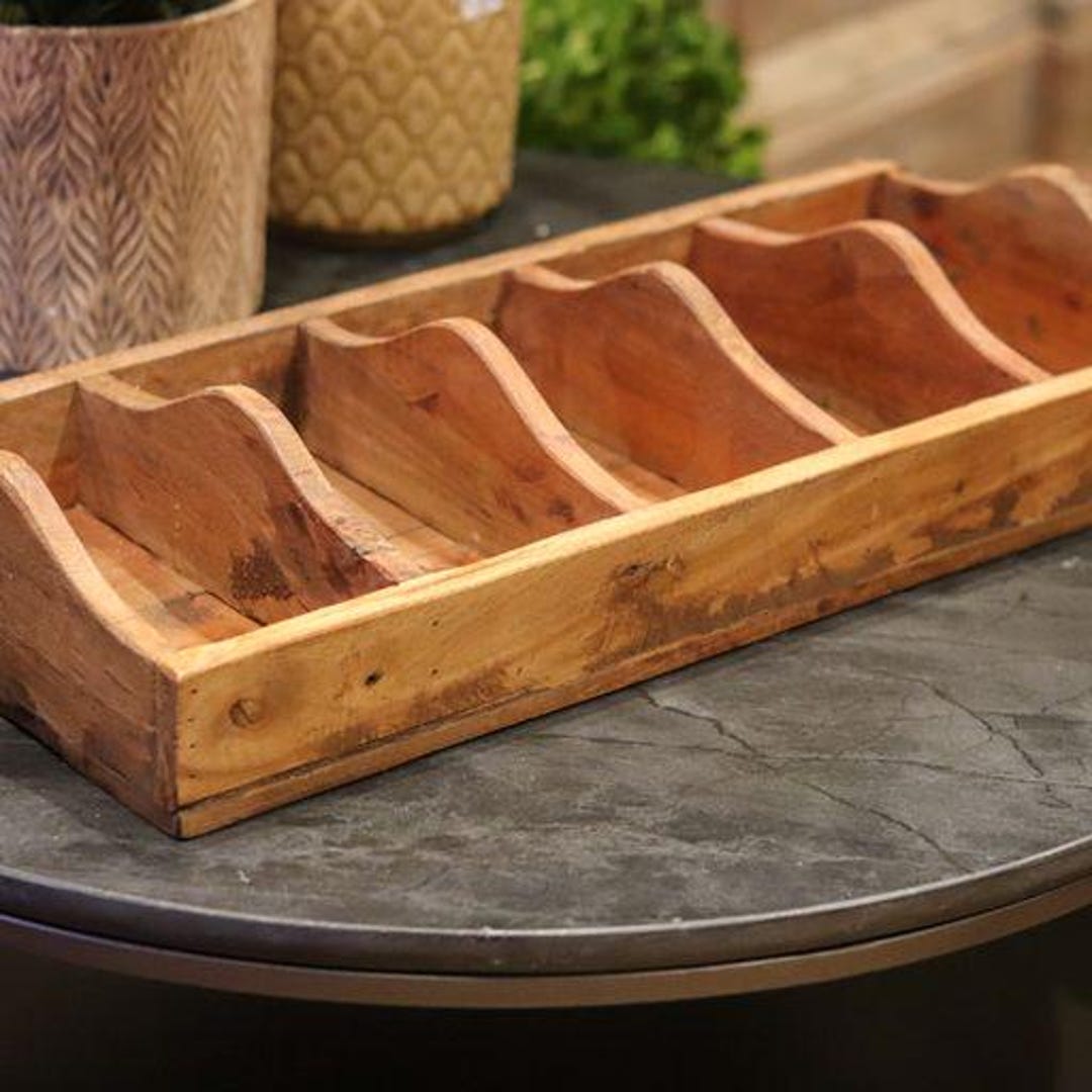 Rustic Wooden Storage Tray - Etsy