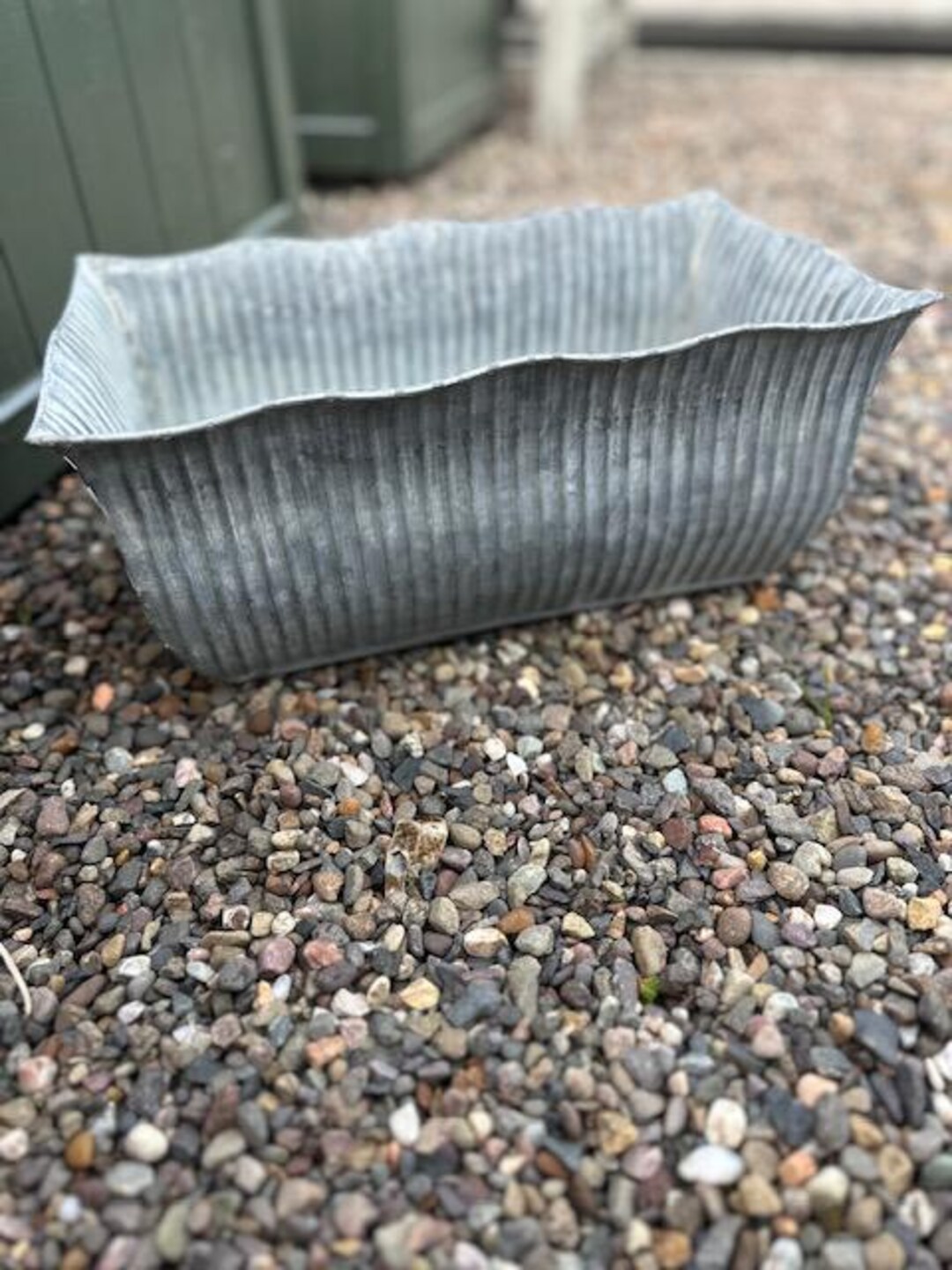 Zinc Metal Scalloped Edge Planter Trough - Etsy UK