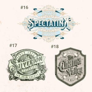 Victorian Logo Template – Custom Engraved Business Logo – Vintage ...
