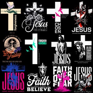 Christian Streetwear PNG Bundle – Faith Based Urban T-shirt Designs ...