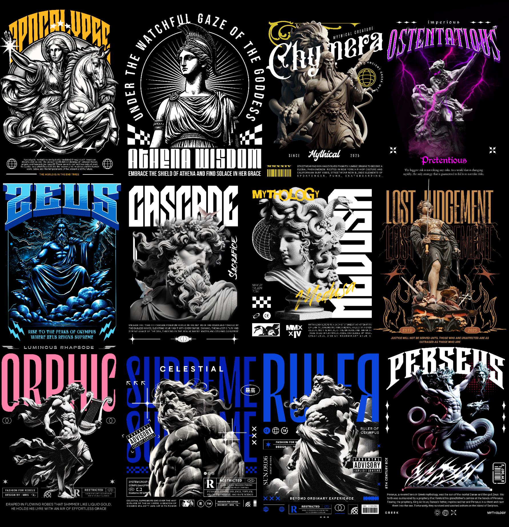 100+ High-quality Greek Mythology Designs Warriors, Gods & Heroes ...