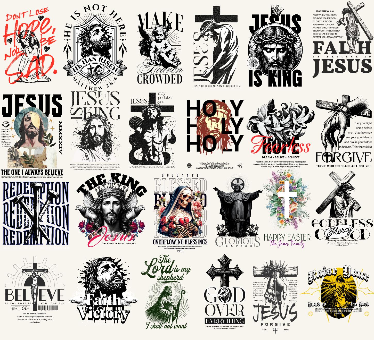150+ Christian Streetwear Bundle | Modern Faith-based Designs | Unique ...