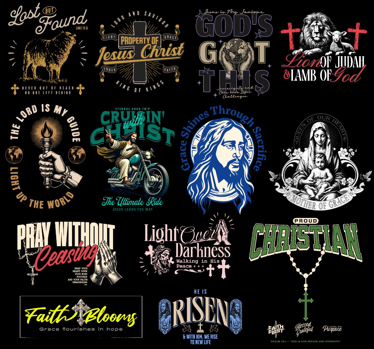 150+ Christian Streetwear Bundle | Modern Faith-based Designs | Unique ...