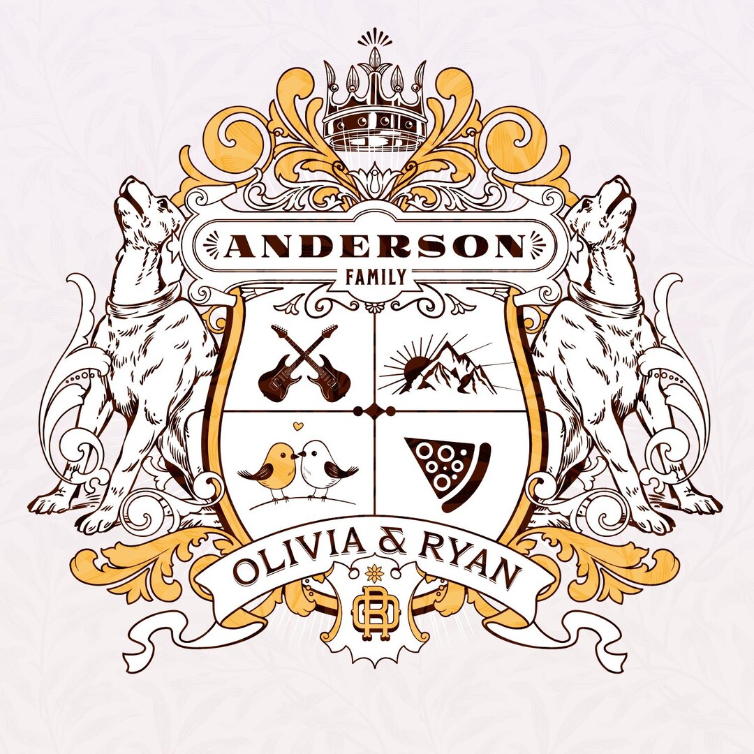 Personalized Family Crests - Coat of Arms, Wedding, New Home ...
