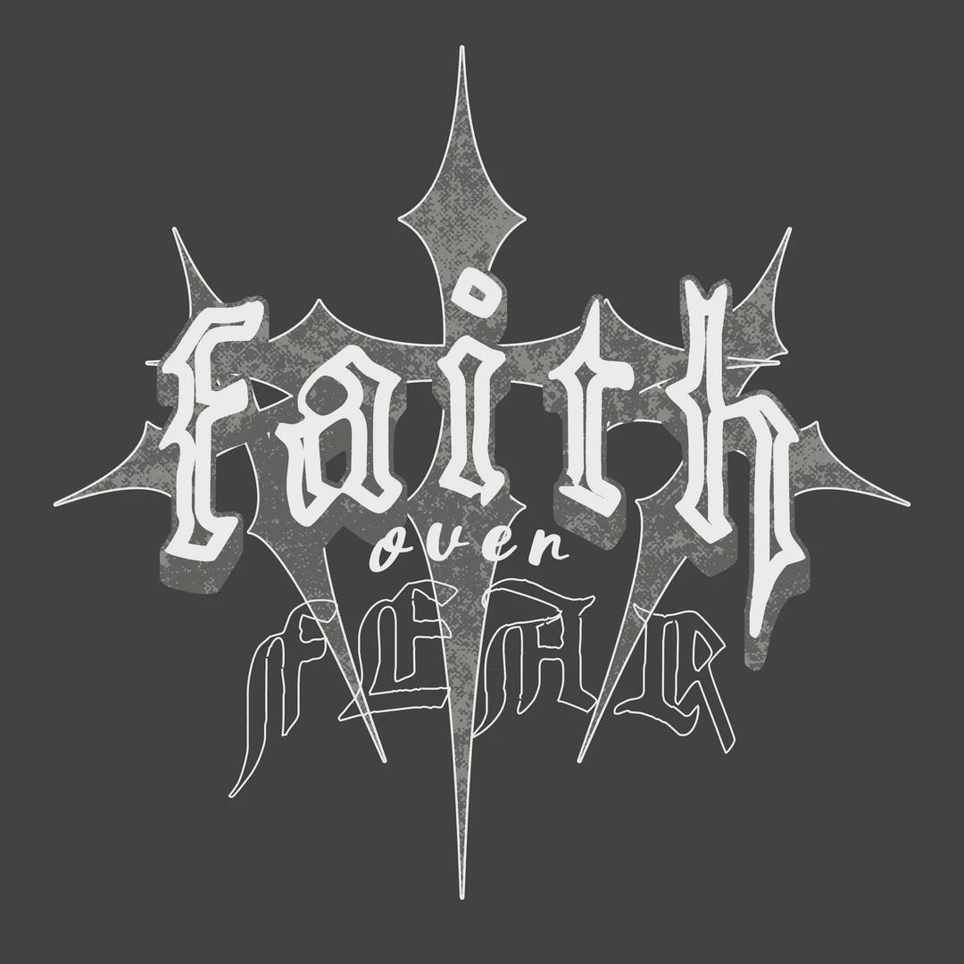 Faith Over Fear Shirt PNG – Christian Cross Design – Inspirational ...