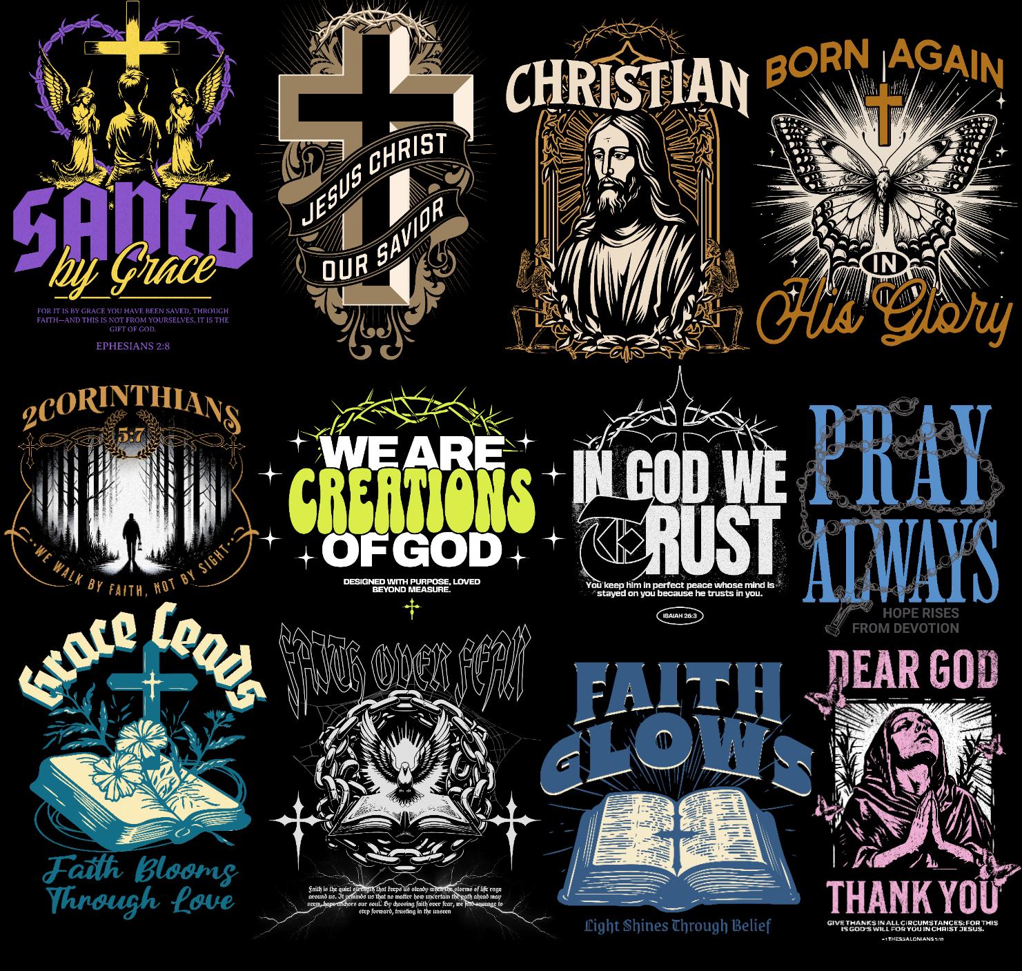 150+ Christian Streetwear Bundle | Modern Faith-based Designs | Unique ...
