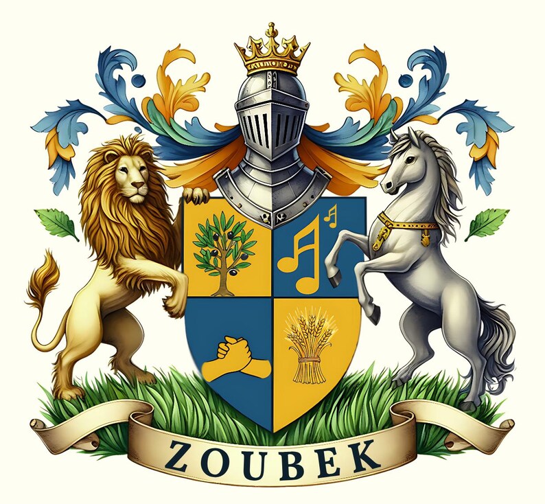 Custom Family Crest Logo – Heritage Shield Design – Personalized Coat ...